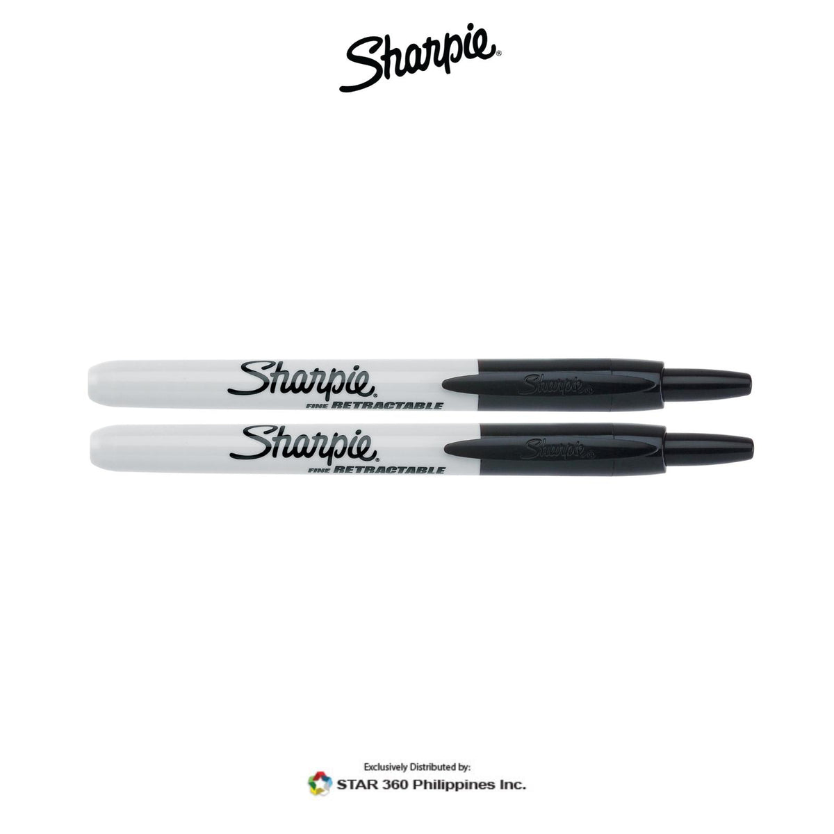 Sharpie Retractable Fine Marker Black Sets – Star 360