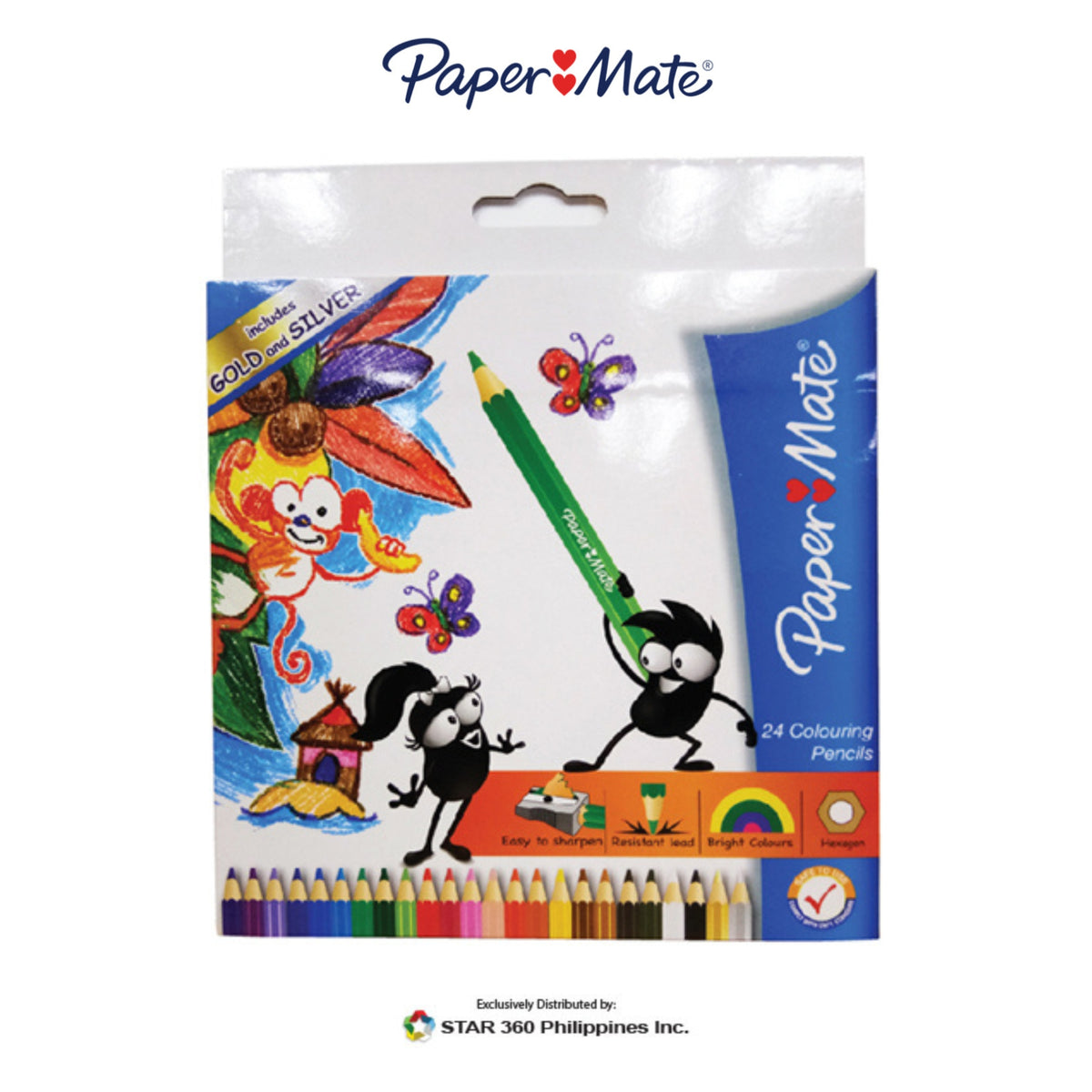 Paper Mate Jumbo Colored Pencils – Star 360
