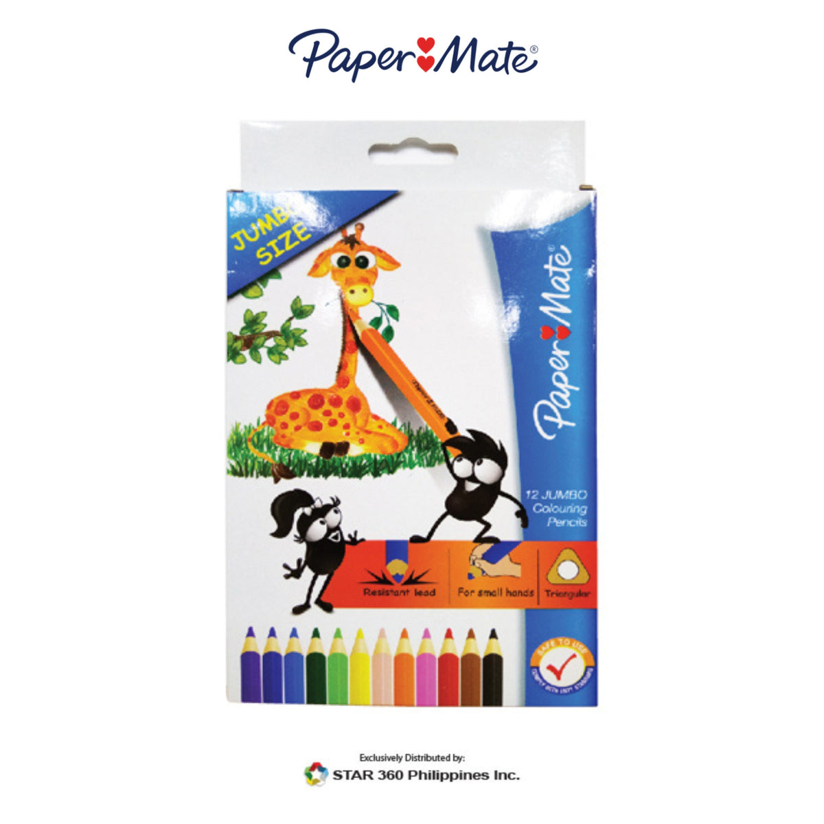 Paper Mate Jumbo Colored Pencils – Star 360