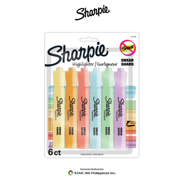 Sharpie Major Tank Pastel Highlighter Asstd 6ct – Star 360