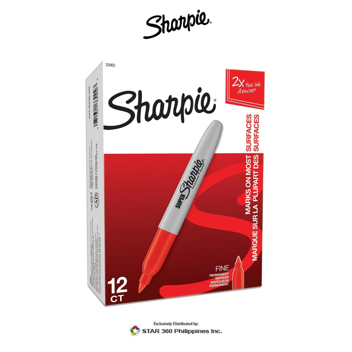 Super Sharpie Fine Point Marker (Box of 12s) – Star 360