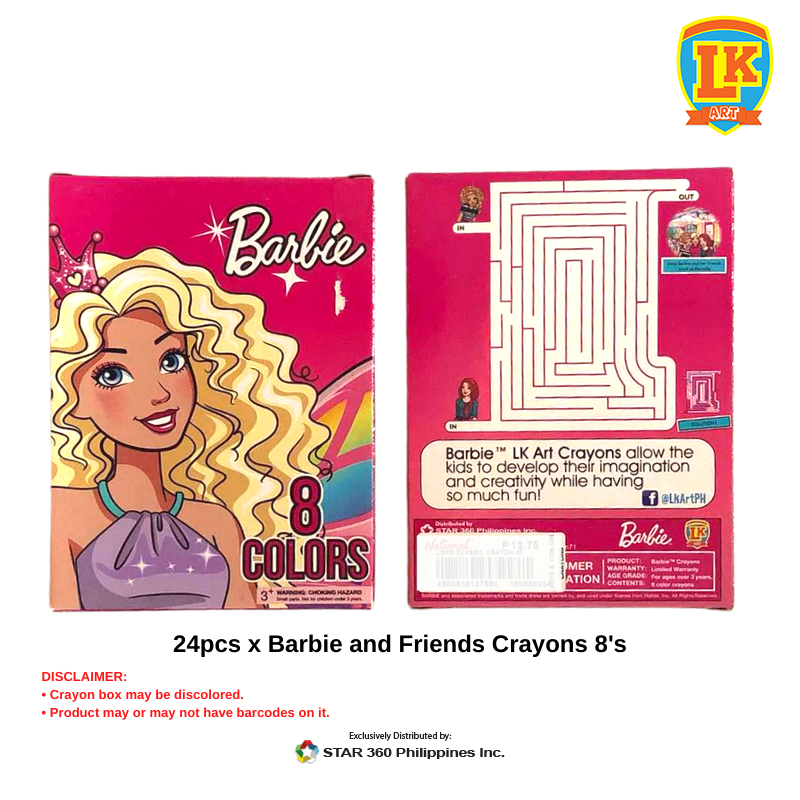 LK Art Barbie Crayons (CLEARANCE ITEMS) – Star 360