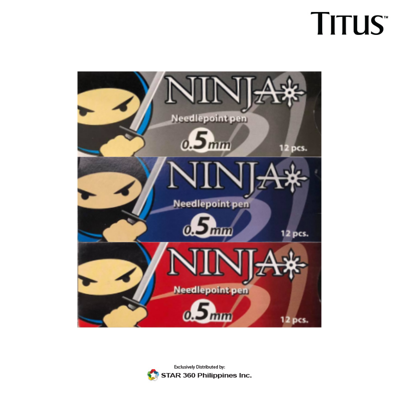 Titus Ninja Pens Bundle (Black, Blue, Red) – Star 360