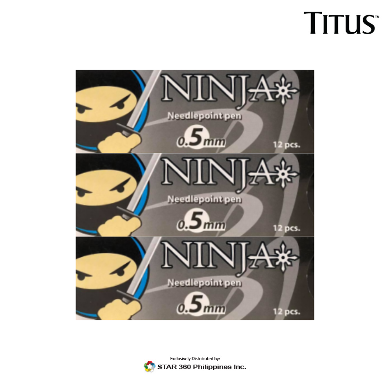 Titus Ninja Pens Bundle (Black, Blue, Red) – Star 360