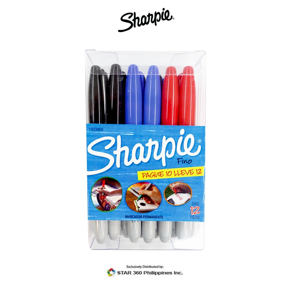 Sharpie Fine Point 12ct- Basic Colors – Star 360