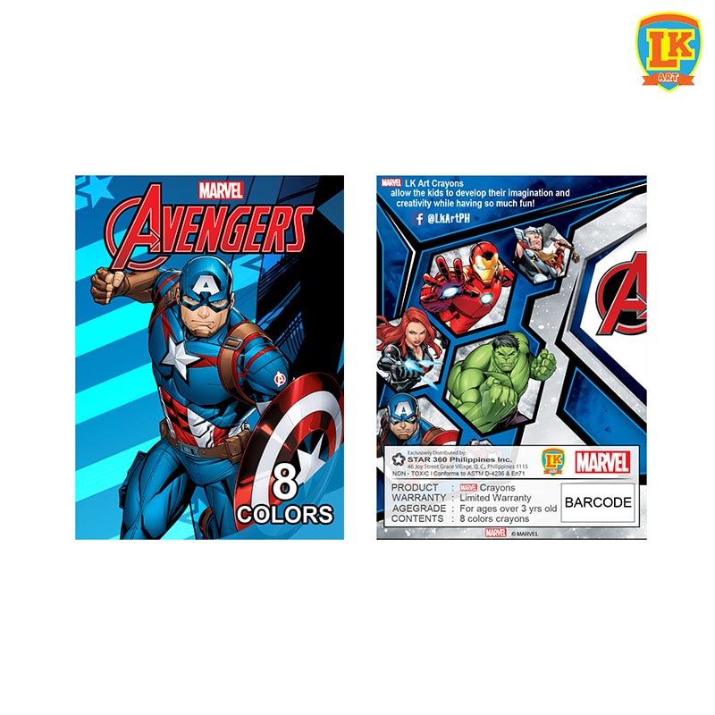 LK Art Marvel Regular Crayons – Star 360