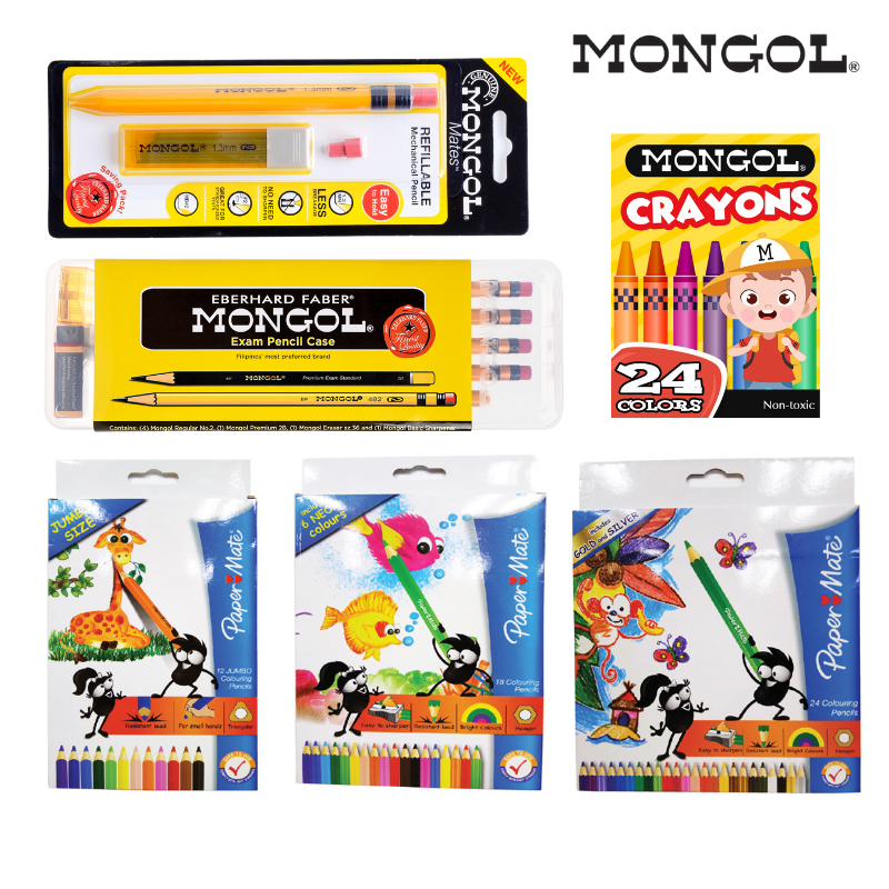 Mongol BTS Bundle with Paper Mate Colored Pencils – Star 360