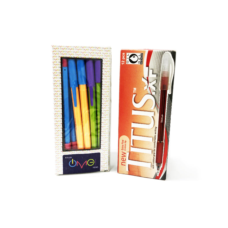 Titus OMG! Stick Pens Asstd Colors (1 pack + FREE 1 pack XF RED) – Star 360
